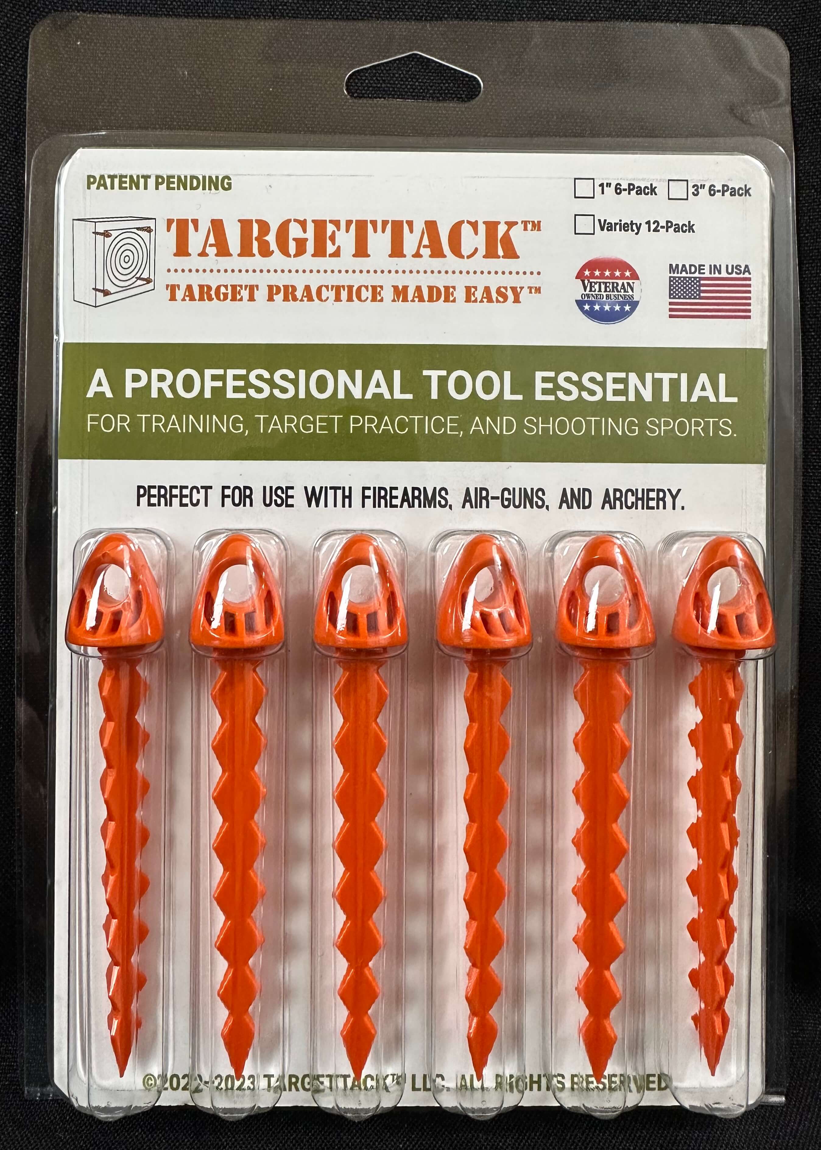 3-Inch 12-Pack of TargetTacks® Original Orange – TargetTack®